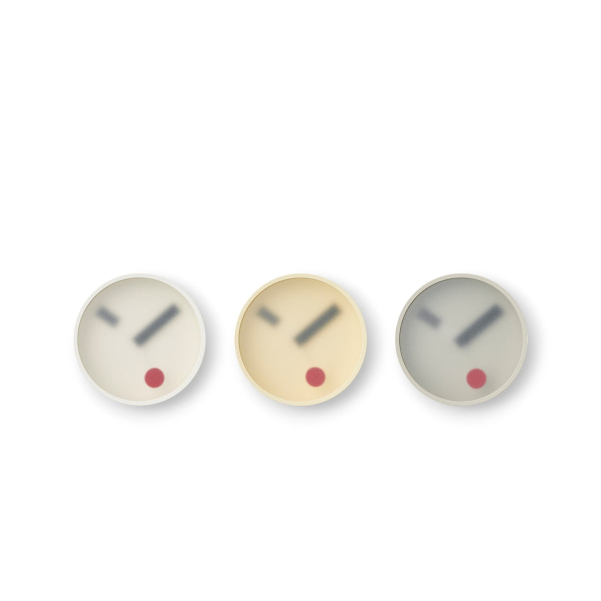 Kehai clock | mud wall (yellow) – hibino